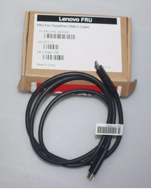 Lenovo USB-C Cable Male to Male 1M 03X7451